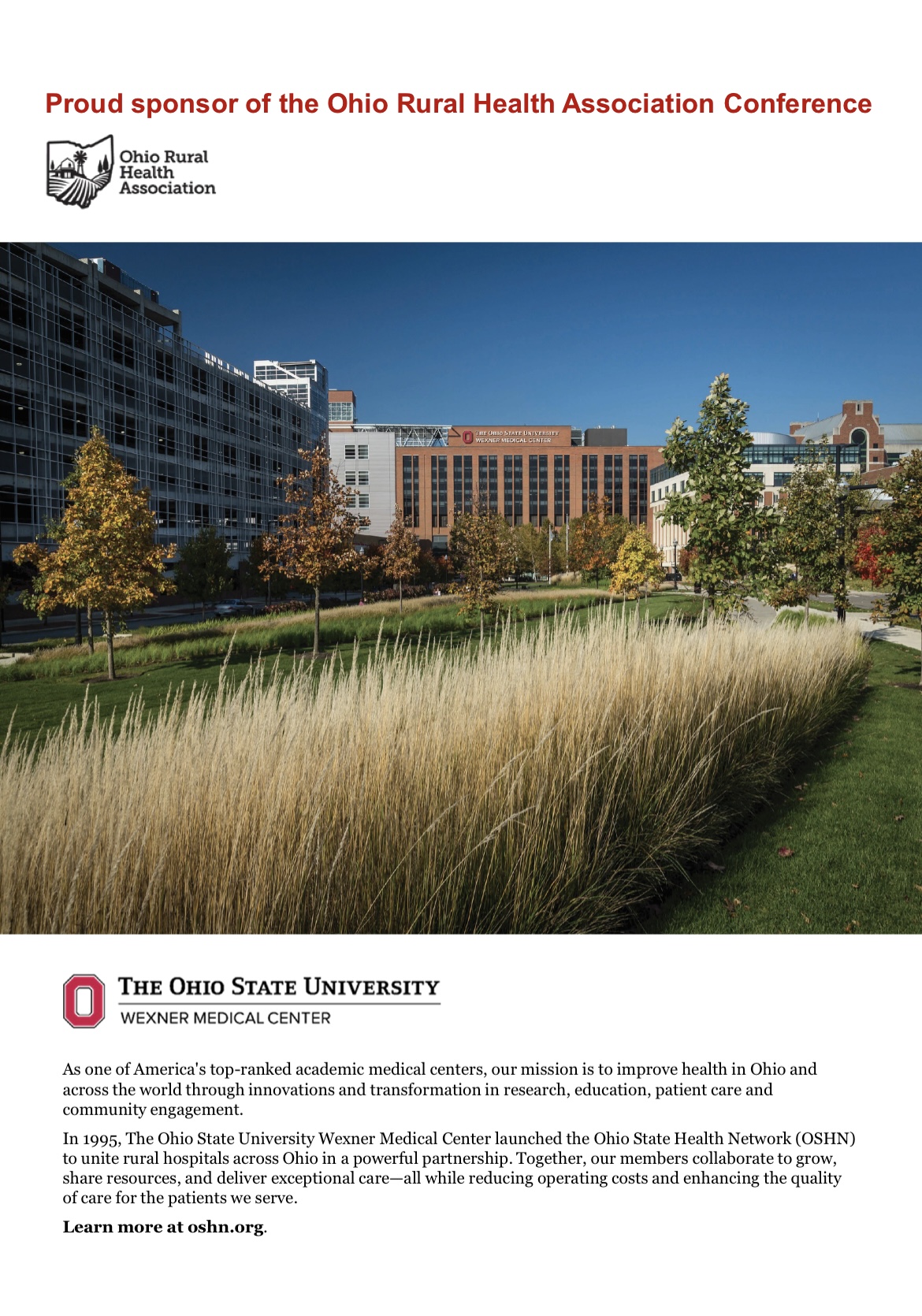 Ohio Rural Health Conference Program - Ohio Rural Health Association